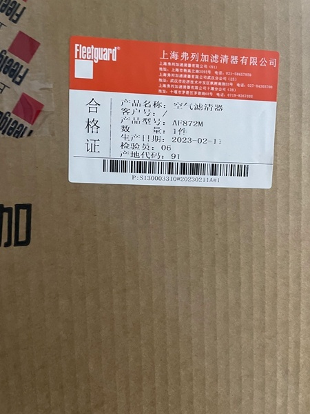 heavy truck diesel engine air filter AF872M 3018042 4095069 AF25278